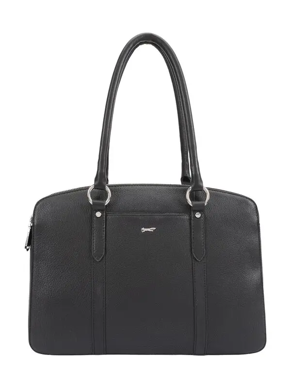 Paul Costelloe Laurent Leather Tote - Black