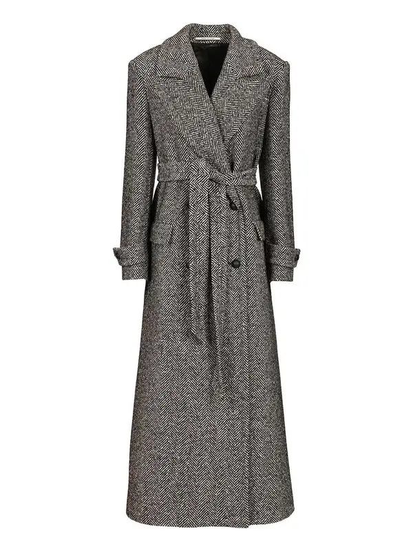 Tagliatore Double-breasted Coat Julia - Gray