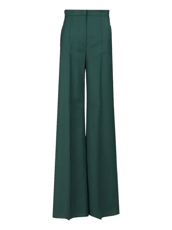 Max Mara Wide Leg Trousers - Green