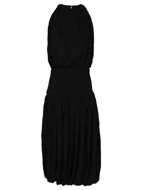 TOTEME Soft Gathered Dress - Black