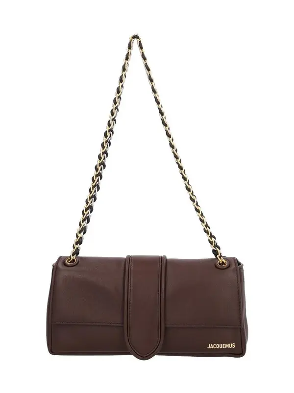 Jacquemus Bambino Chaine Leather Shoulder Bag - Brown
