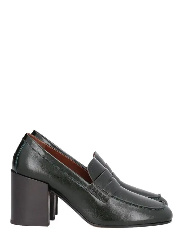 Dries Van Noten Heeled Moccasin - Green