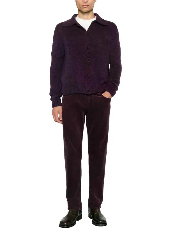 TRAMAROSSA Corduroy Straight-leg Trousers - Purple