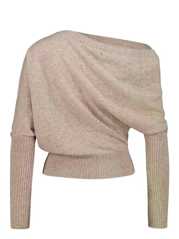 Altuzarra Paxi Asymmetric-shoulder Sweater - Neutrals