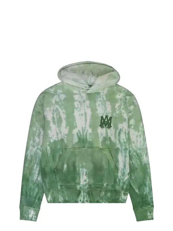 Amiri Ma Logo Dip-dye Hoodie - Green