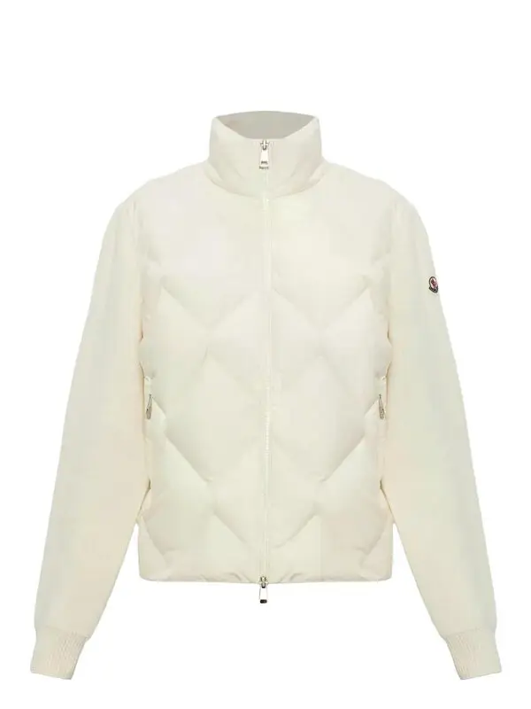 Moncler Quilted Panelled Jacket - Neutrals