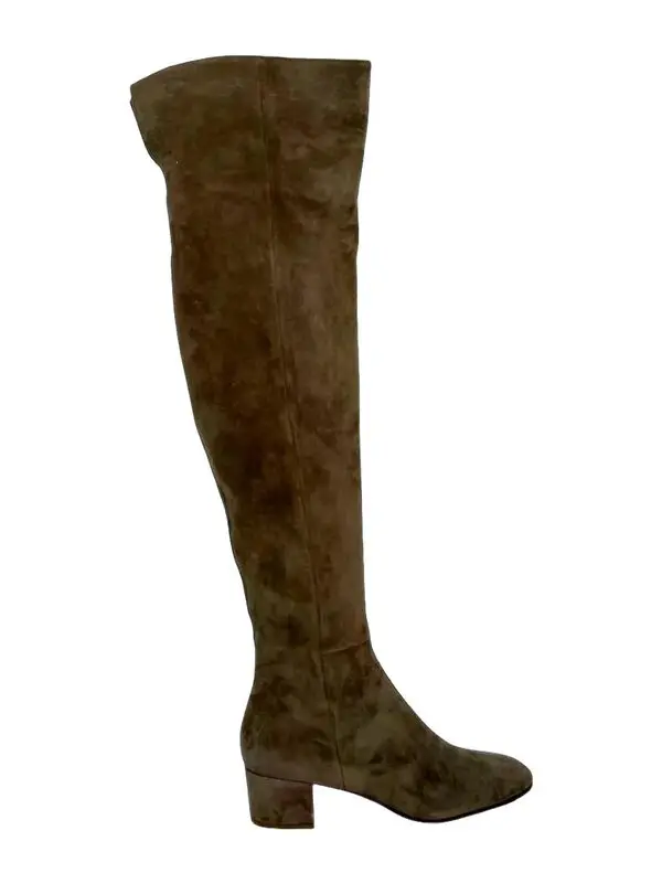 GIANVITO ROSSI Almond-toe Knee-high Boots - Brown