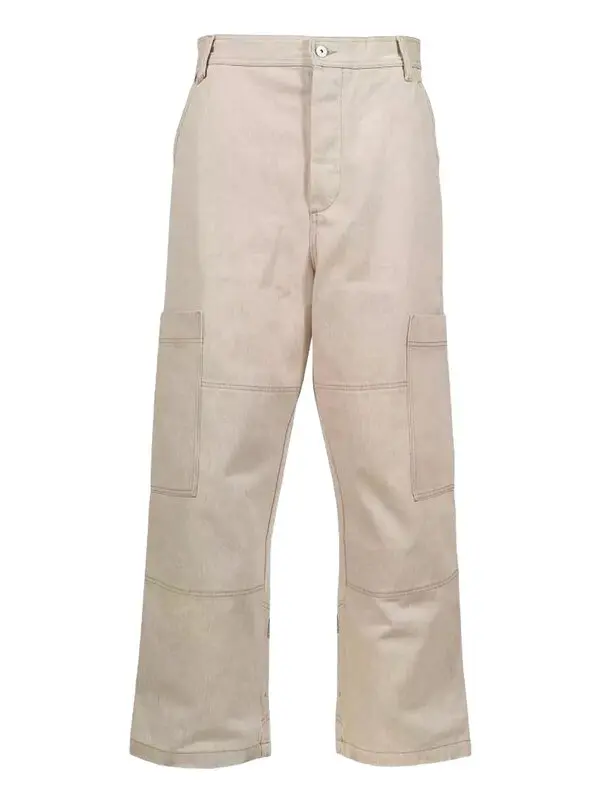 Jacquemus Carré De-nîmes Denim Cargo Pants - Neutrals