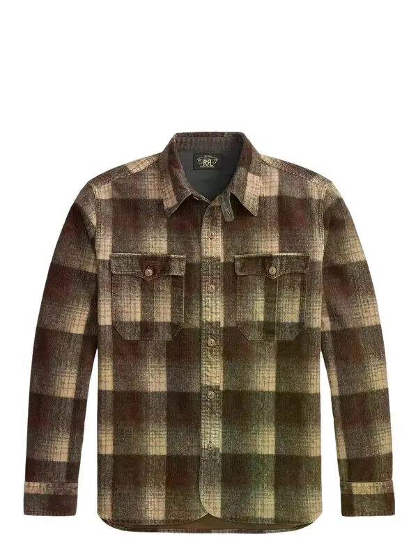 Ralph Lauren Checked Long-sleeved Shirt - Brown