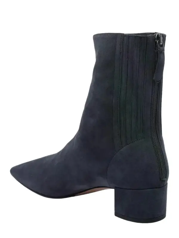 AQUAZZURA Saint Honoré Suede Ankle Boots - Blue