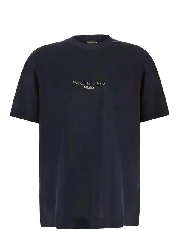 Emporio Armani Logo-print T-shirt - Blue