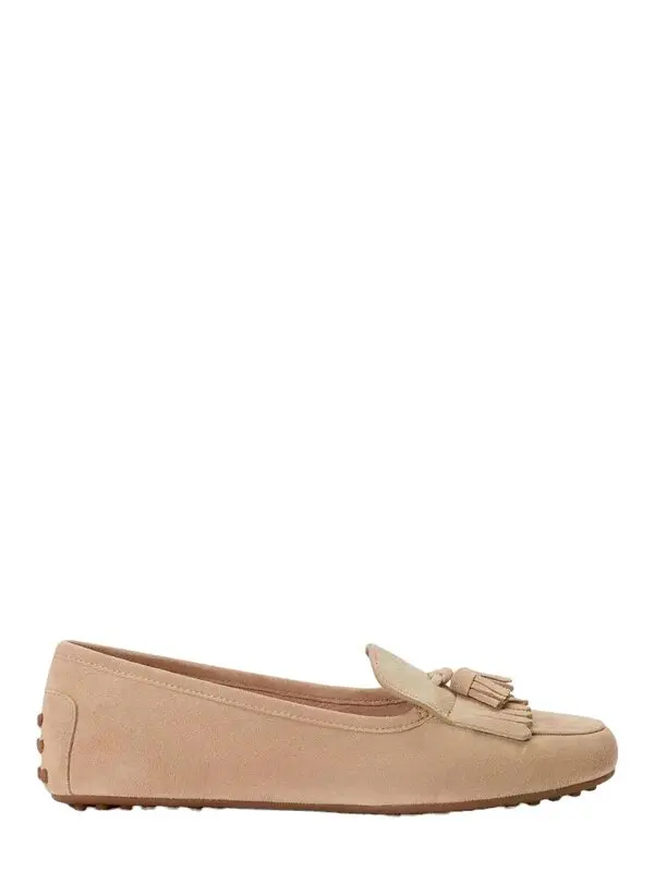Ralph Lauren Tayte Fringe-detail Tassel-trim Loafers - Neutrals