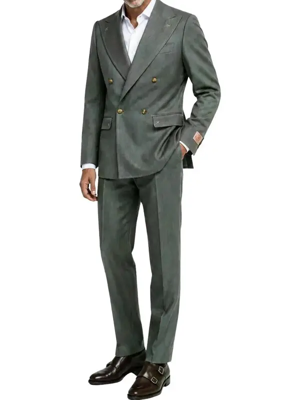 FRANZESE COLLECTION Rolls Royce Double-breasted Suit - Green