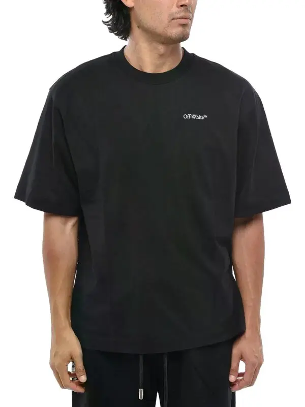 Off-White Scribble Diag Logo-print T-shirt - Black