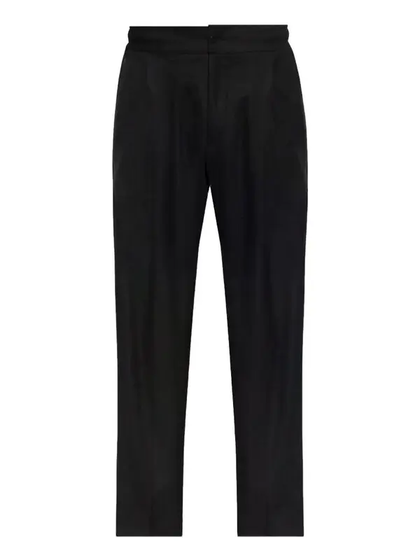 Kiton Elasticated-waistband Trousers - Black