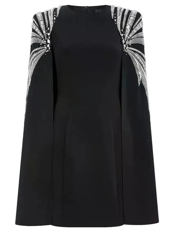 Jenny Packham Starlighter Mini Dress - Black