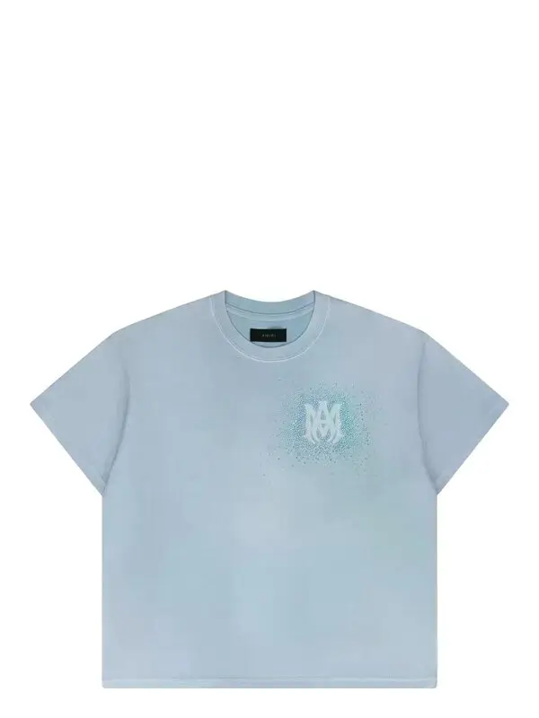 Amiri Crystal Burst Crew-neck T-shirt - Blue