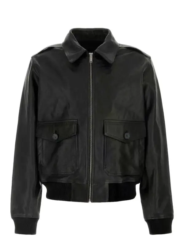 A.p.c. Gael Leather Jacket - Black