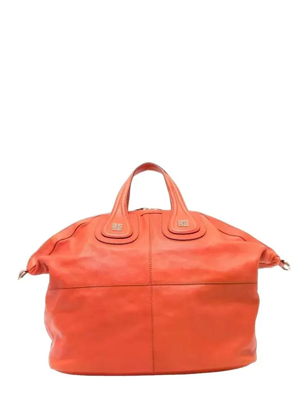 Givenchy Nightingale Leather Tote Bag - Orange