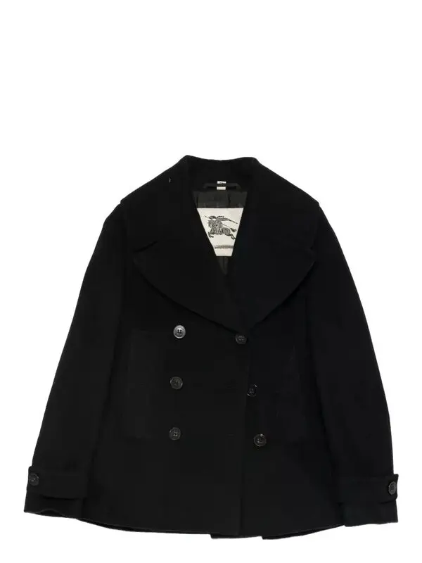 Burberry Double-breasted Peacoat - Black
