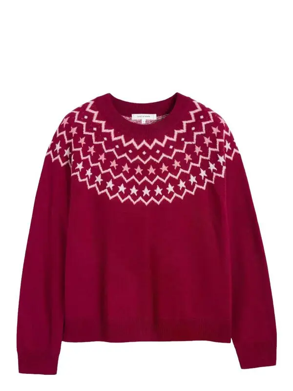 Chinti & Parker Fair Isle Sweater - Red