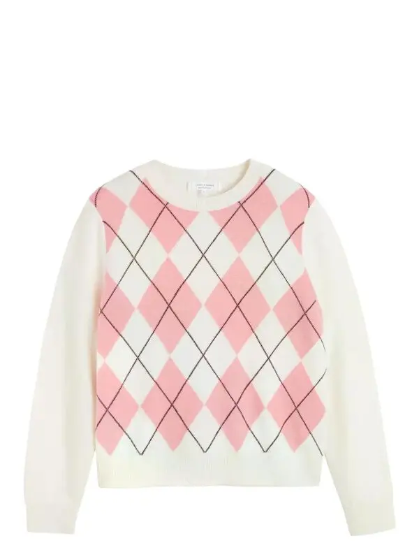 Chinti & Parker Argyle-knit Sweater - Neutrals