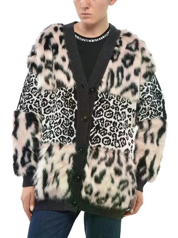 Stella McCartney Animalier-print Cardigan - Black