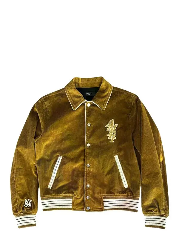 Amiri Corduroy Logo-patch Jacket - Yellow