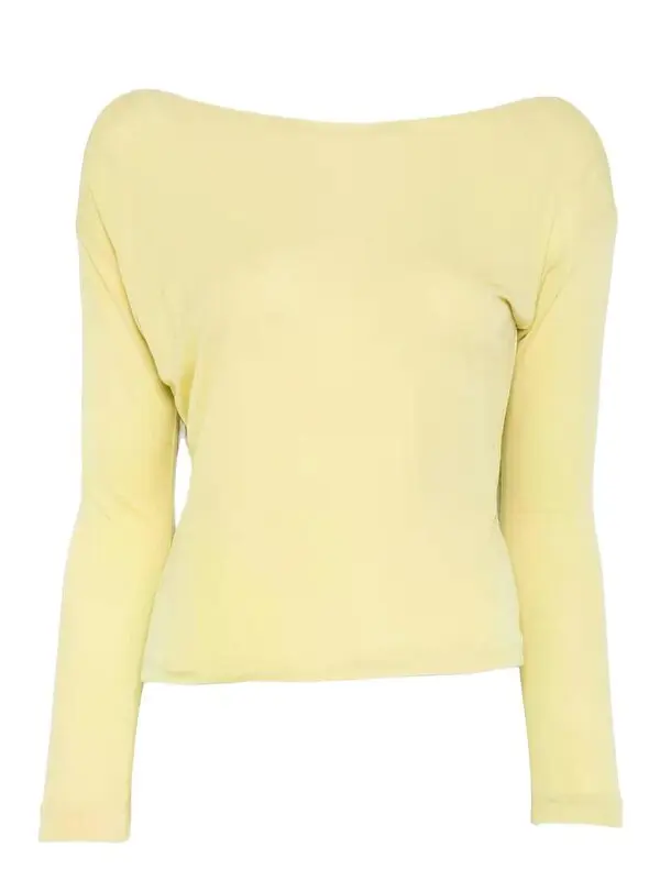 Emilio Pucci Long-sleeve Silk Top - Yellow