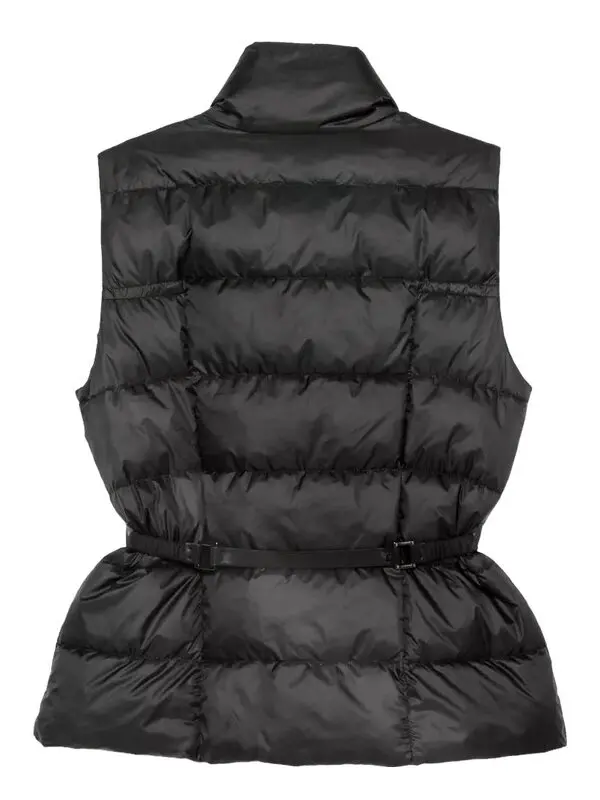 Lorena Antoniazzi Belted Quilted Gilet - Black