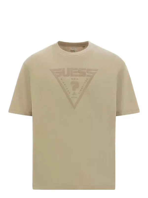Guess Embossed-logo T-shirt - Neutrals