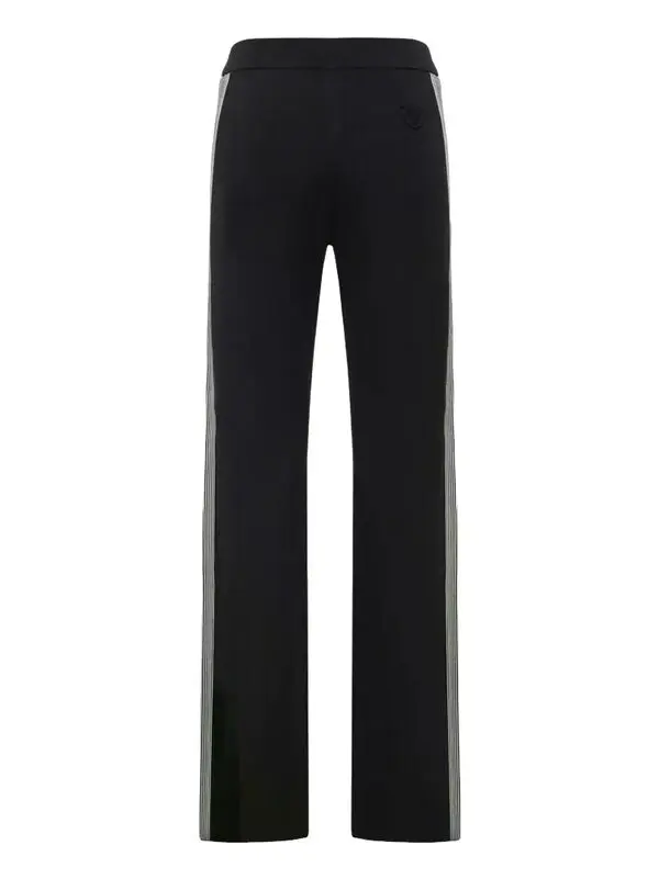 Pinko Striped-trim Embroidered-logo Track Pants - Black