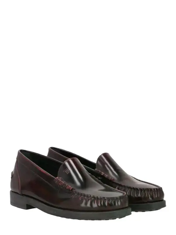 TOD'S Leather Loafers - Red
