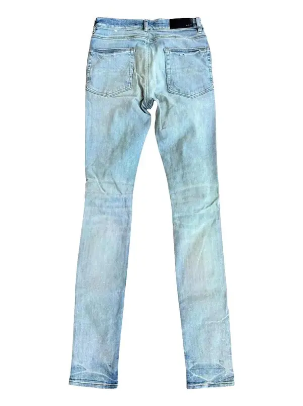 Amiri Bandana Patch Thrasher Jeans - Blue