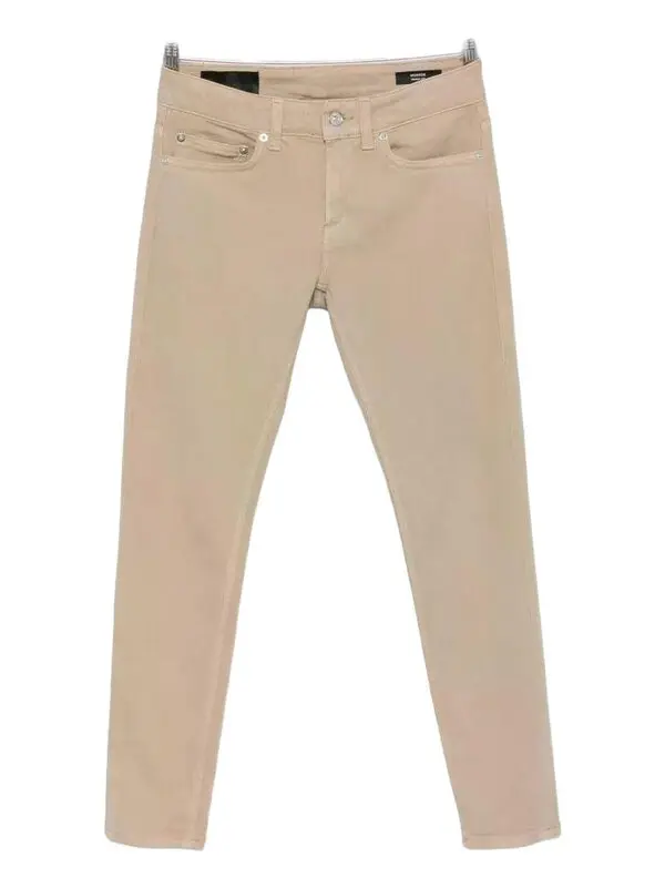 DONDUP Logo-plaque Slim-fit Jeans - Neutrals