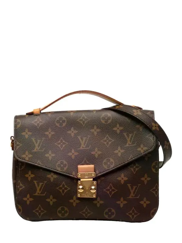 LOUIS VUITTON 2018 Monogram Pochette Metis Satchel - Brown