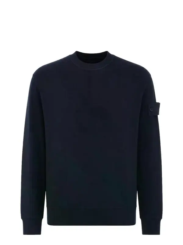 Stone Island Logo-patch Sweatshirt - Blue
