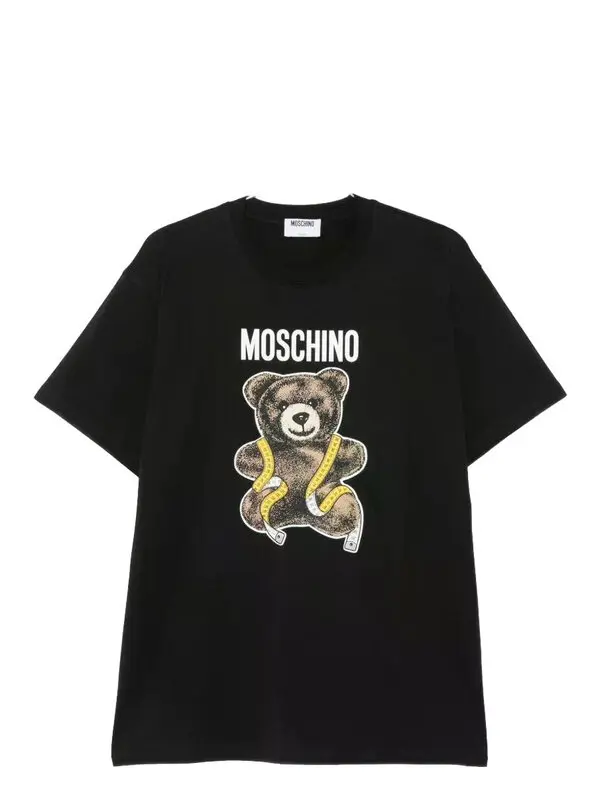 Moschino Teddy Bear Logo-print T-shirt - Black