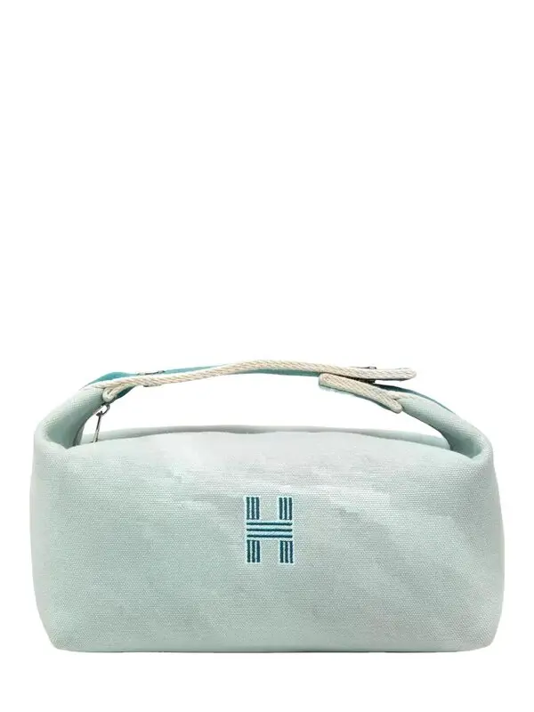 Hermès Toile Bride A Brac Case Vanity Bag - Blue