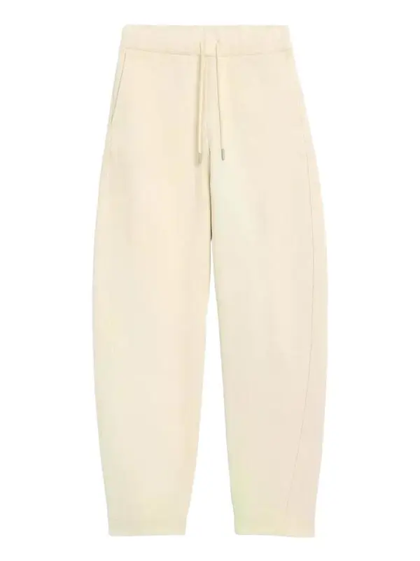 AMI Paris Cotton Track Pants With Heritage Label - Neutrals
