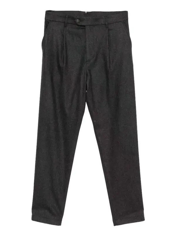 Eleventy Pleated Wool Trousers - Grey
