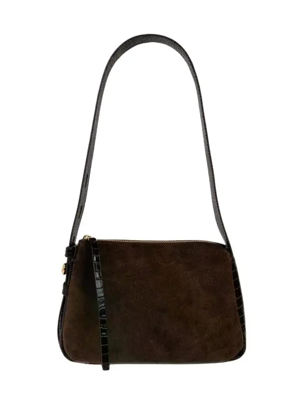 Tory Burch Small Romy Suede Shoulder Bag - Brown