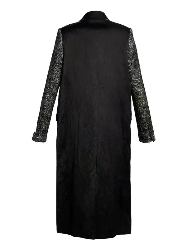 Erdem Floral-embroidered Double-breasted Coat - Grey