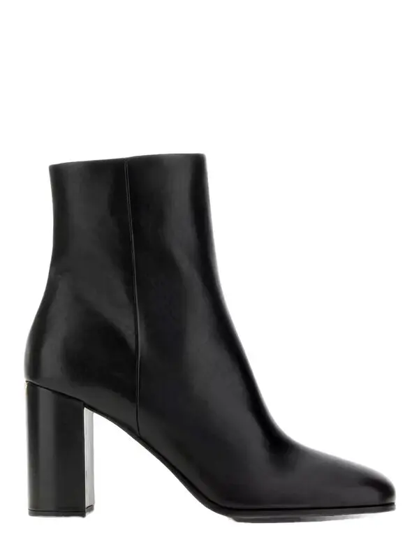 Prada Leather Booties - Black
