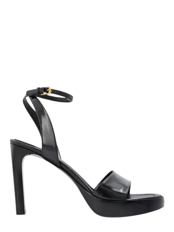 Balenciaga Fargo Sand Ankle-strap Sandals - Black