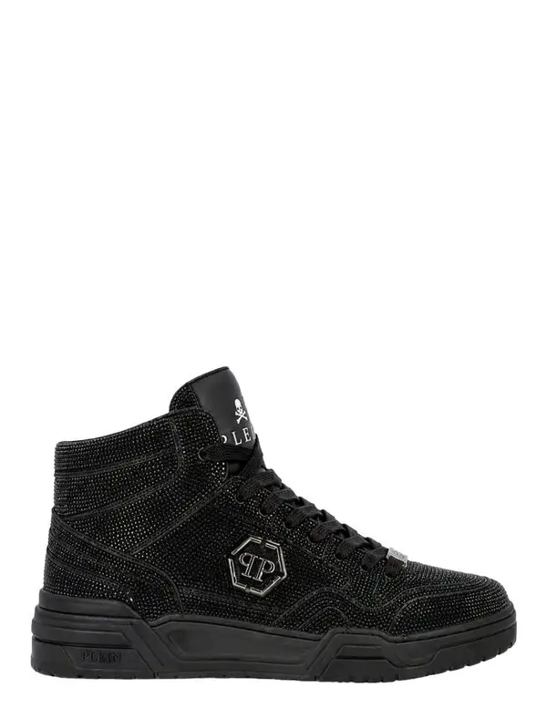 Philipp Plein Mid-top Predator V2 Strass Sneakers - Black