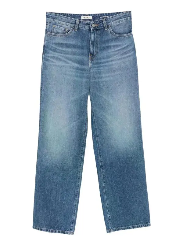 Carhartt Work In Progress Faded Straight-leg Jeans - Blue