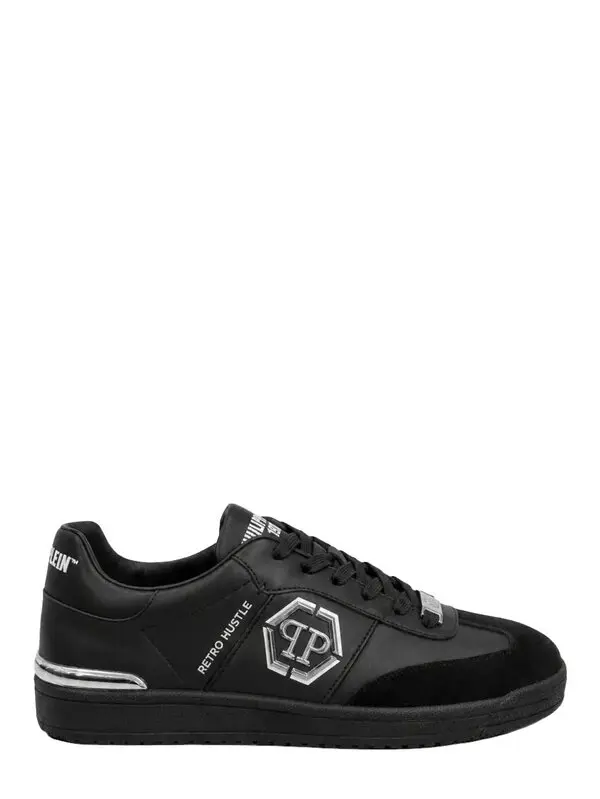 Philipp Plein Low-top Retro Hustle Sneakers - Black