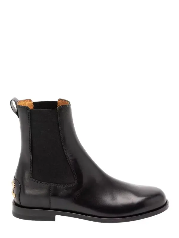 TOD'S Gommino-stud Leather Chelsea Boots - Black