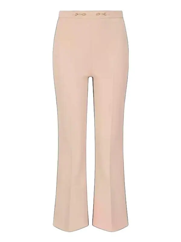 Elisabetta Franchi Welt-pocket Flared Trousers - Neutrals